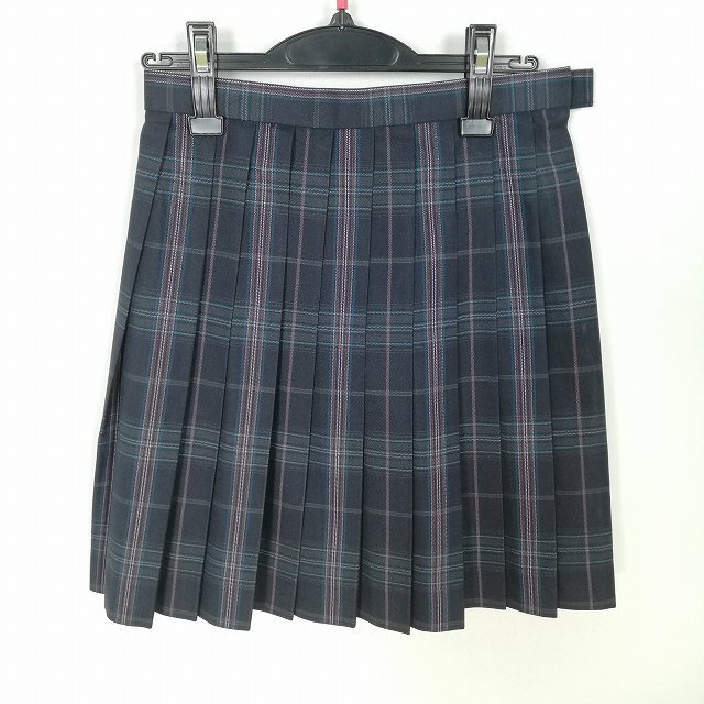 Yahoo!オークション - 1円 スクールスカート 冬物 w63-丈49 チェック ...