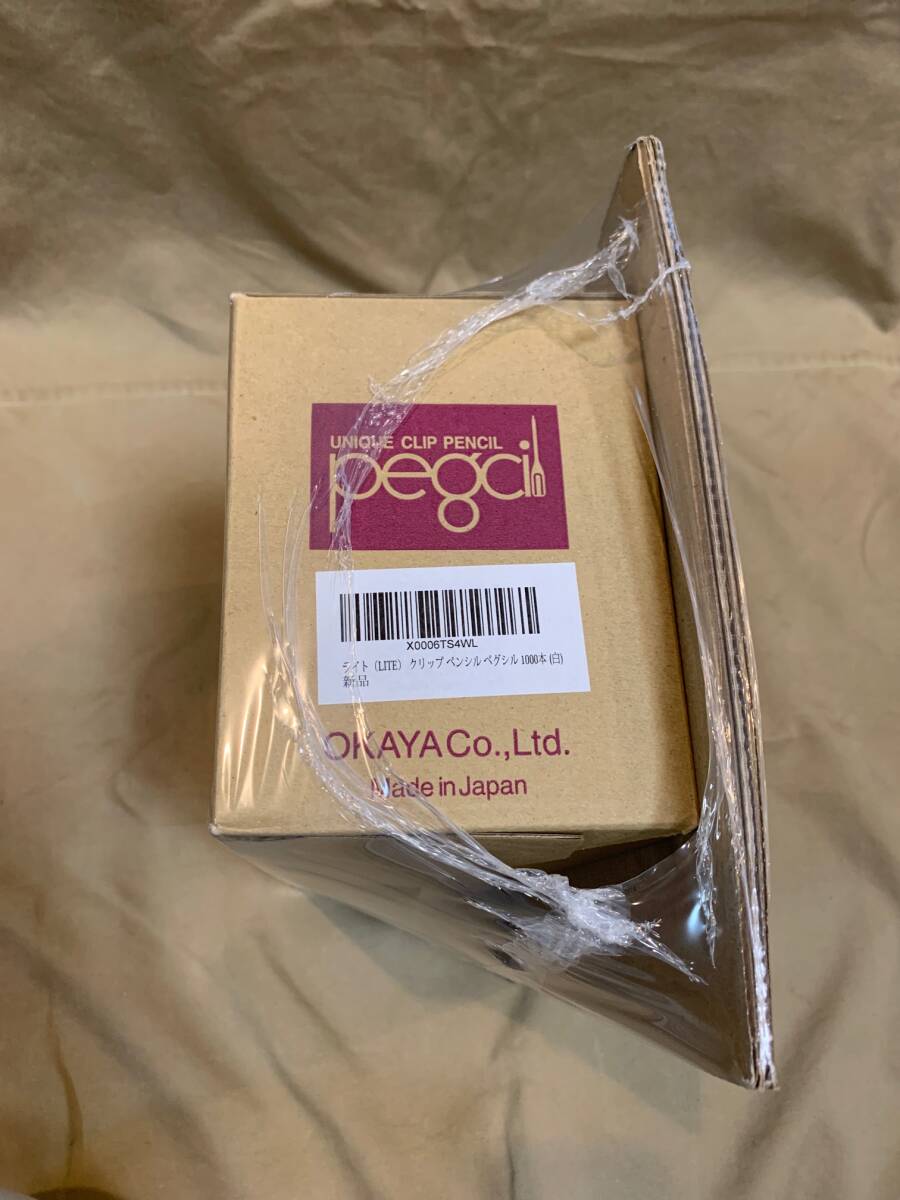 Yahoo!オークション - クリップペンシル OKAYA ペグシル1000本(白) 新...
