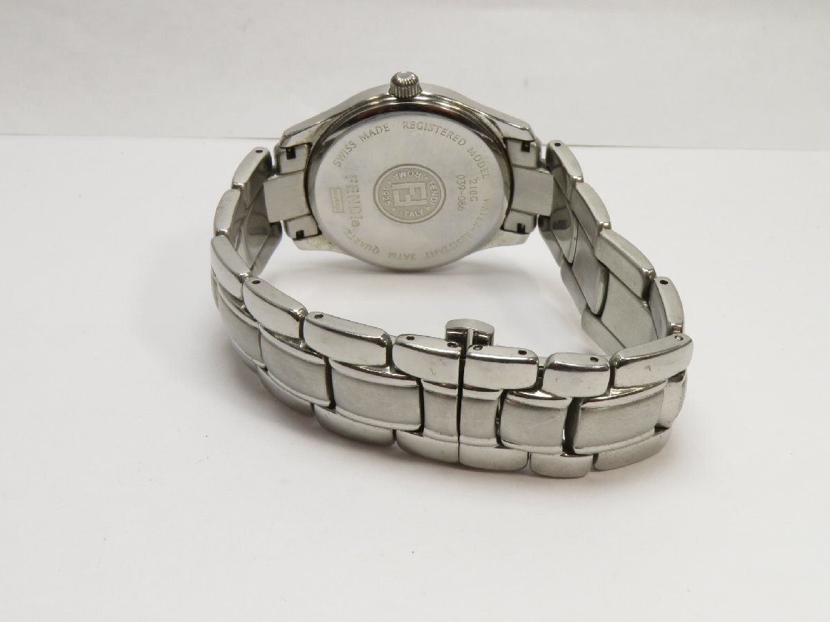 Yahoo!オークション - \1 稼働 フェンディ 210G ブラック クオーツ ユ...