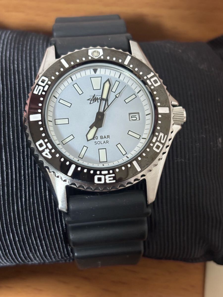 Yahoo!オークション - 美品 STUSSY×SEIKO 30周年記念 腕時計 ラバーベ...