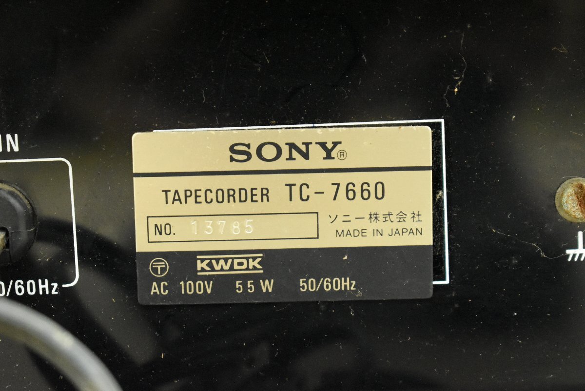 Yahoo!オークション - 【J】SONY TC-7660 オープンリールデッキ ソニー...