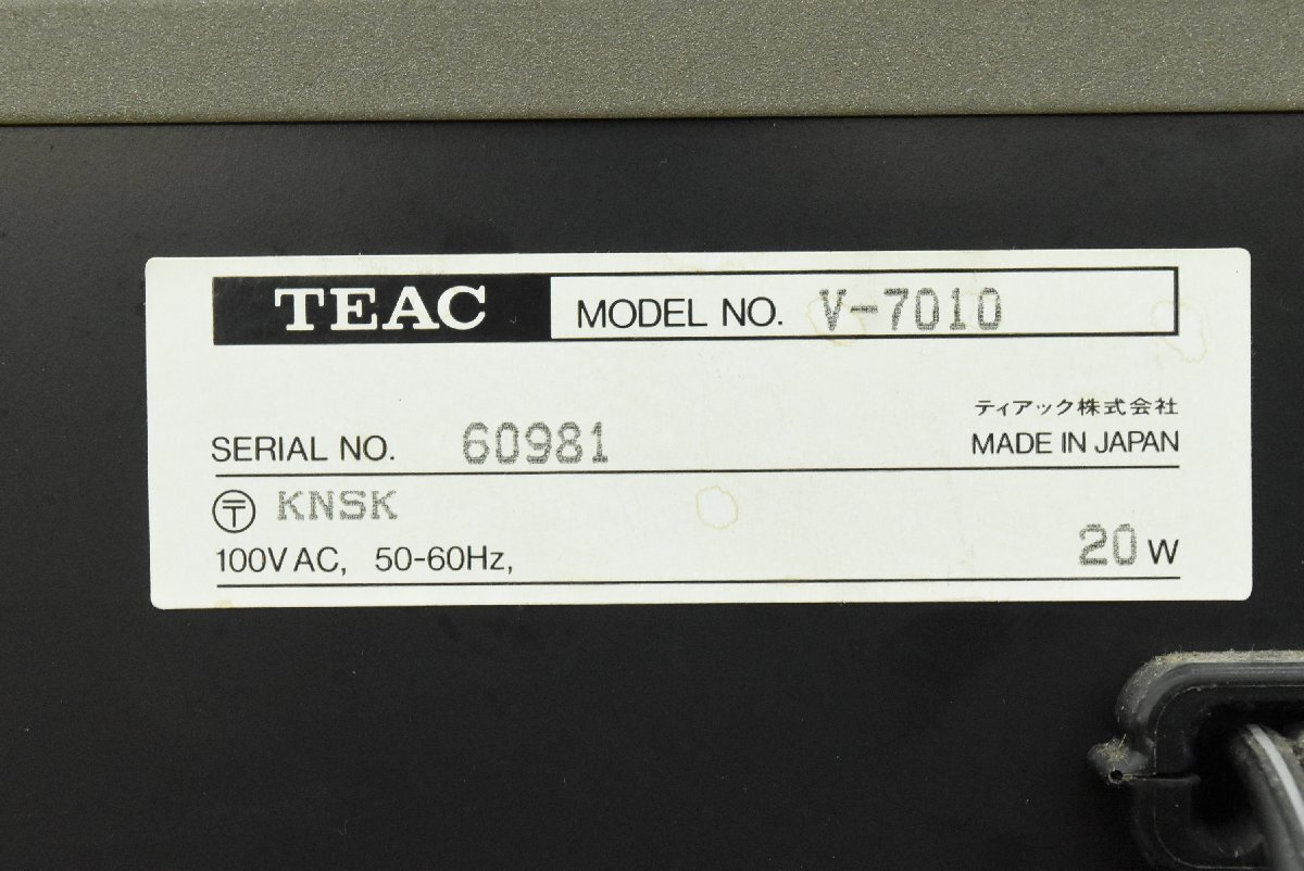 Yahoo!オークション - 【C】TEAC V-7010 カセットデッキ ティアック 22...