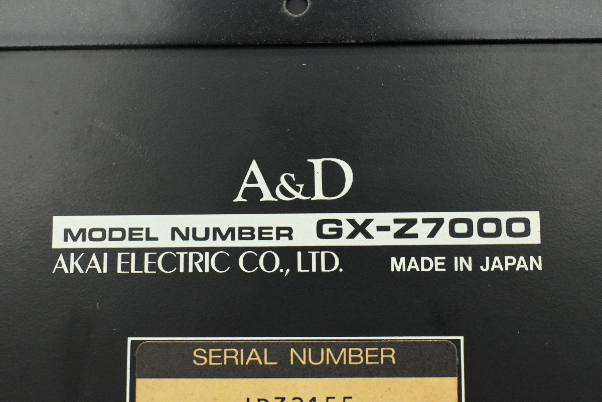 Yahoo!オークション - 【J】A&D GX-Z7000 カセットデッキ 230097