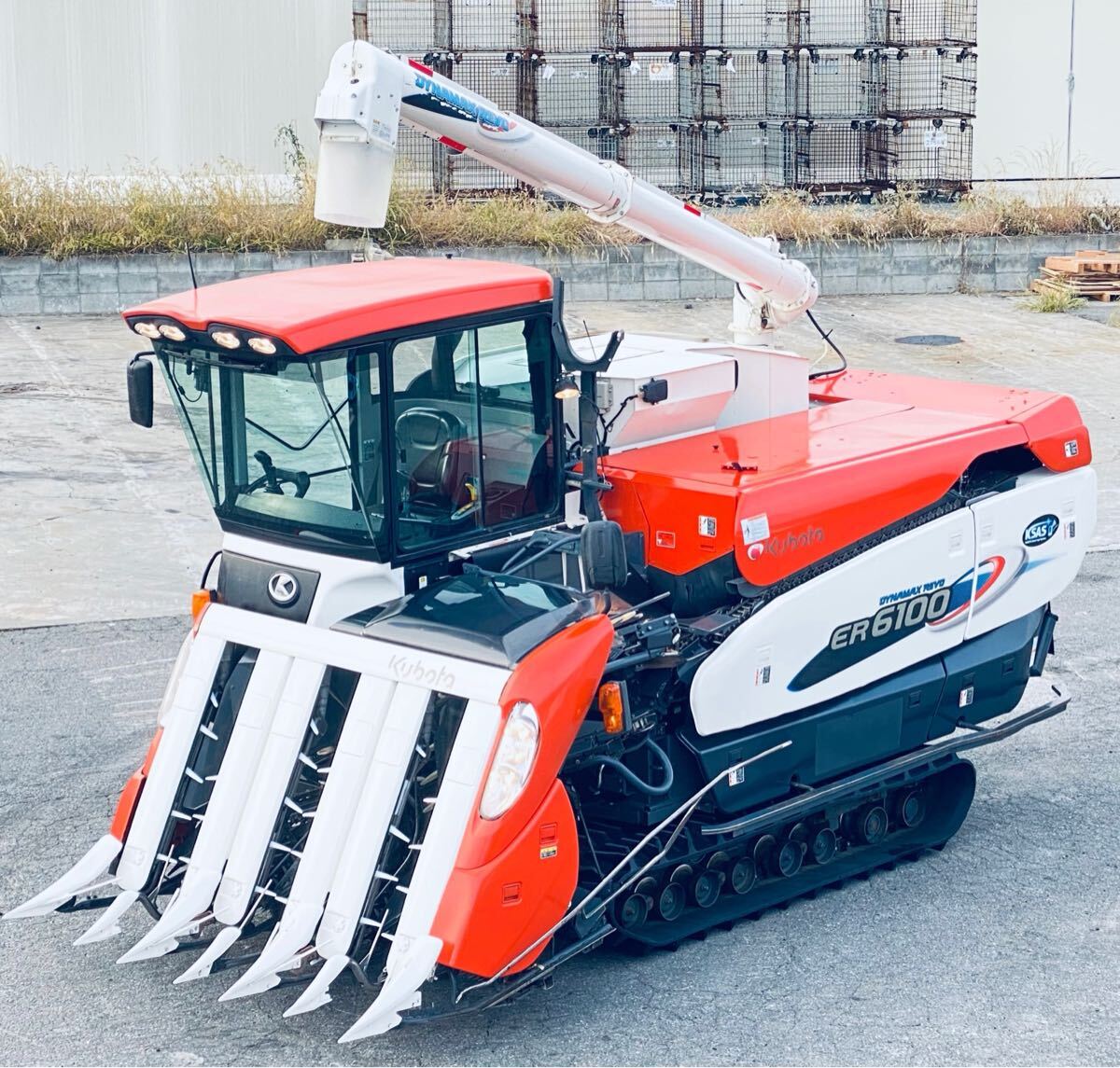 Yahoo!オークション - クボタ コンバイン ER6100 アワー416h 4PC バッ...