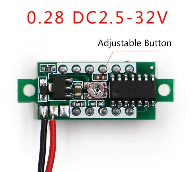 Yahoo!オークション - RGK 小型オンボードデジタル電圧計 レッド ドロ...