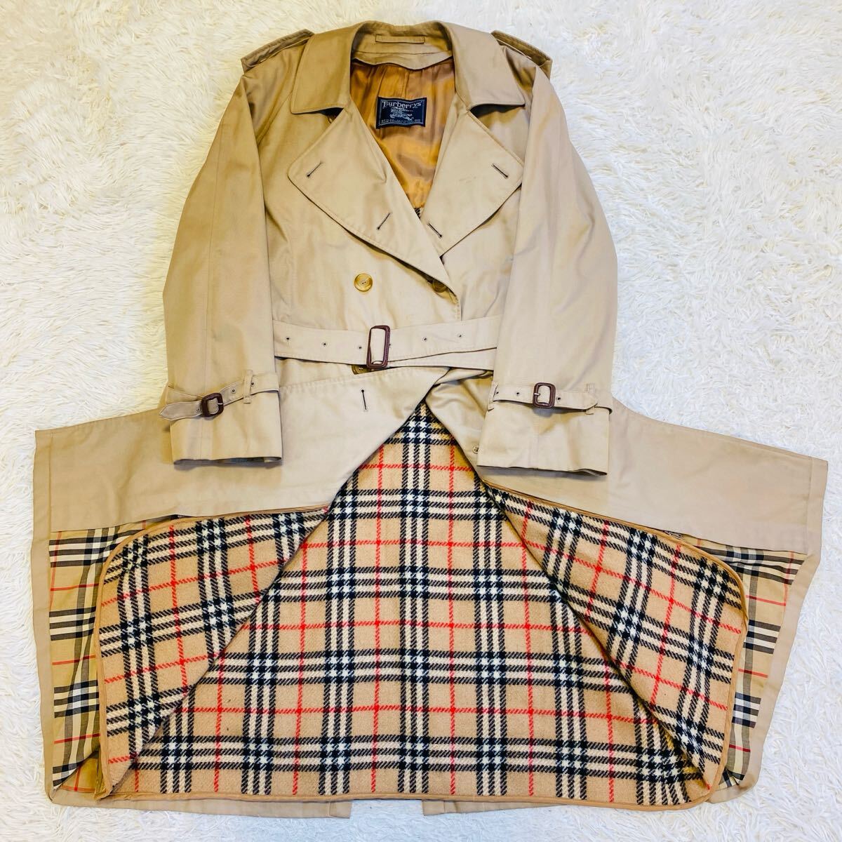 Yahoo!オークション - 【美品/XL】バーバリーBURBERRYS トレンチコート...