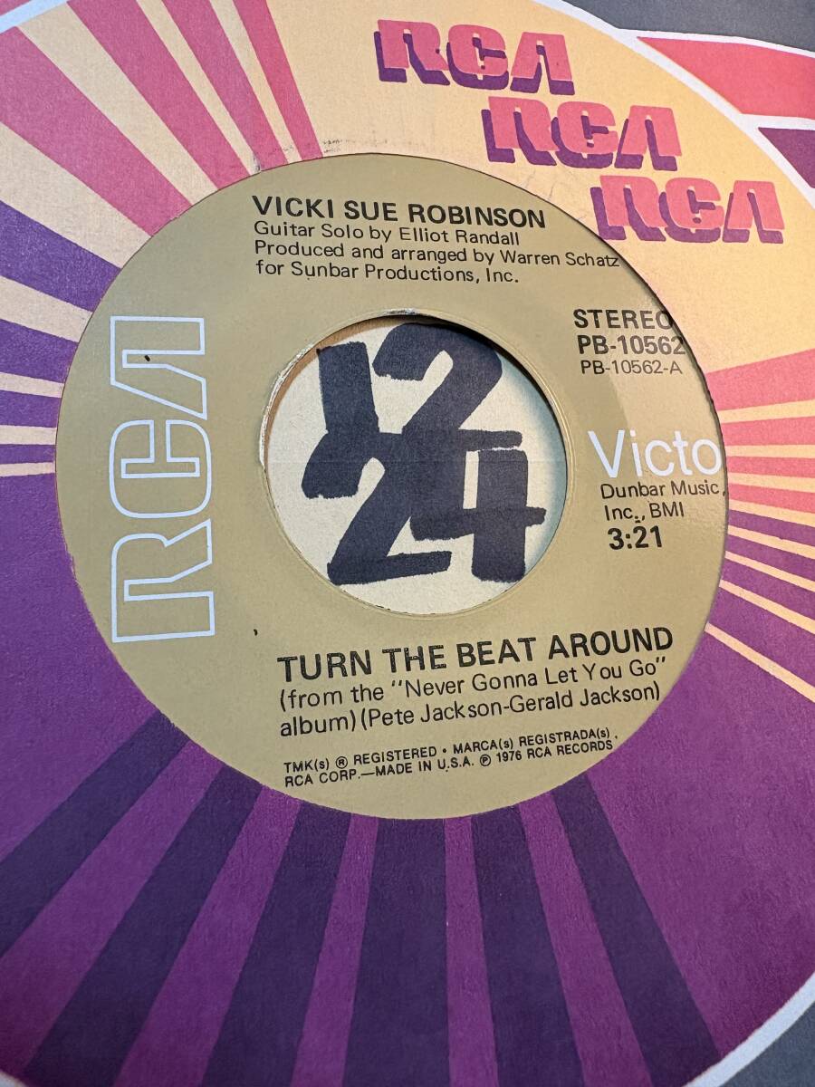 Yahoo!オークション - 1976 VICKI SUE ROBINSON TURN THE BEAT ROUND ...