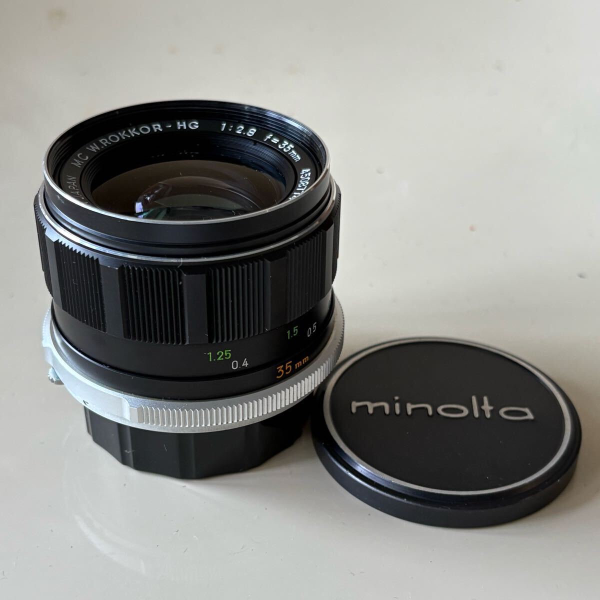 Yahoo!オークション - MINOLTA MC W.ROKKOR- HG 35mm F2.8 ミノルタ ロ...