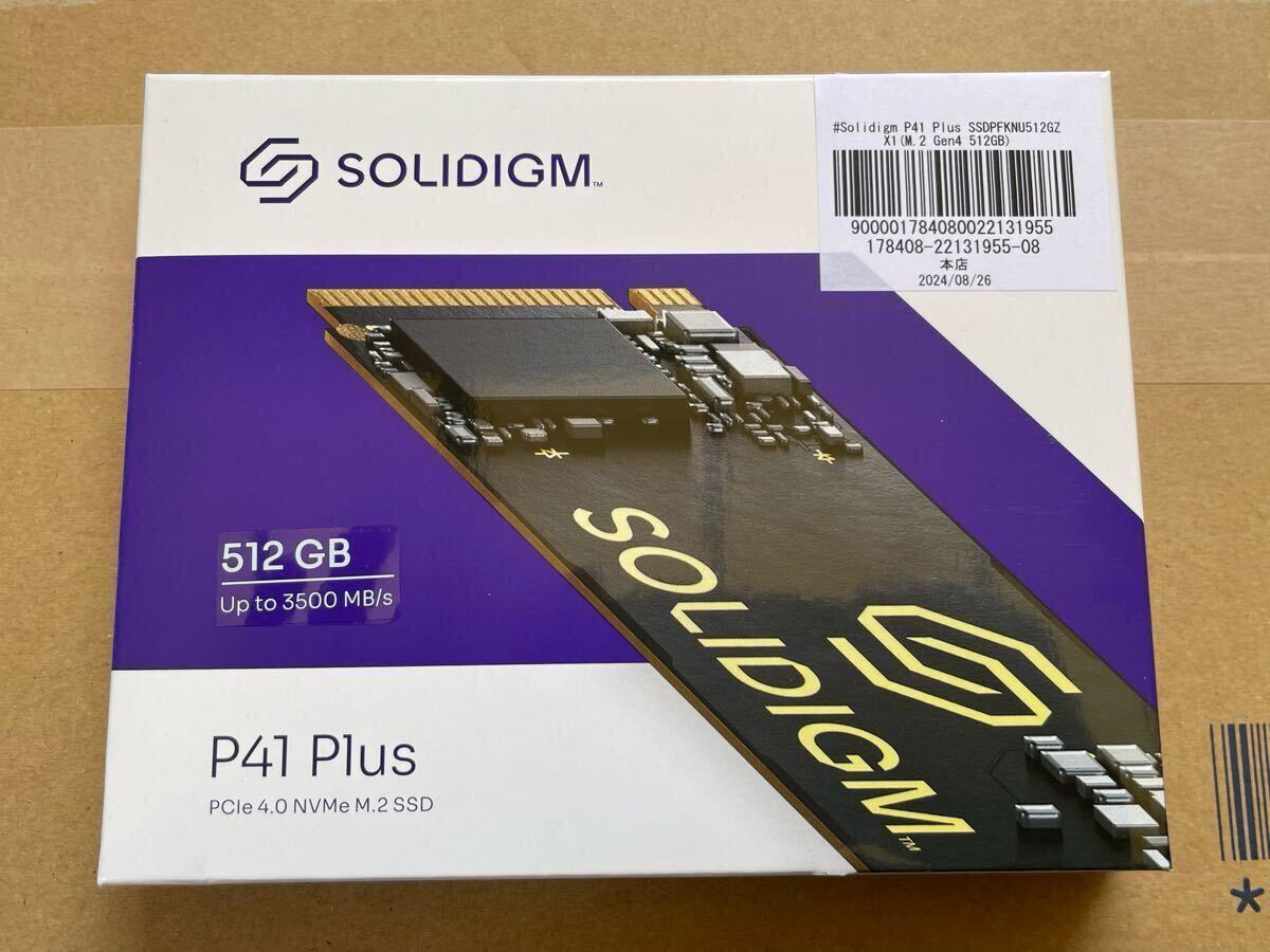 Yahoo!オークション - Solidigm P41 Plus 512GB SSDPFKNU512GZ ソリダ...