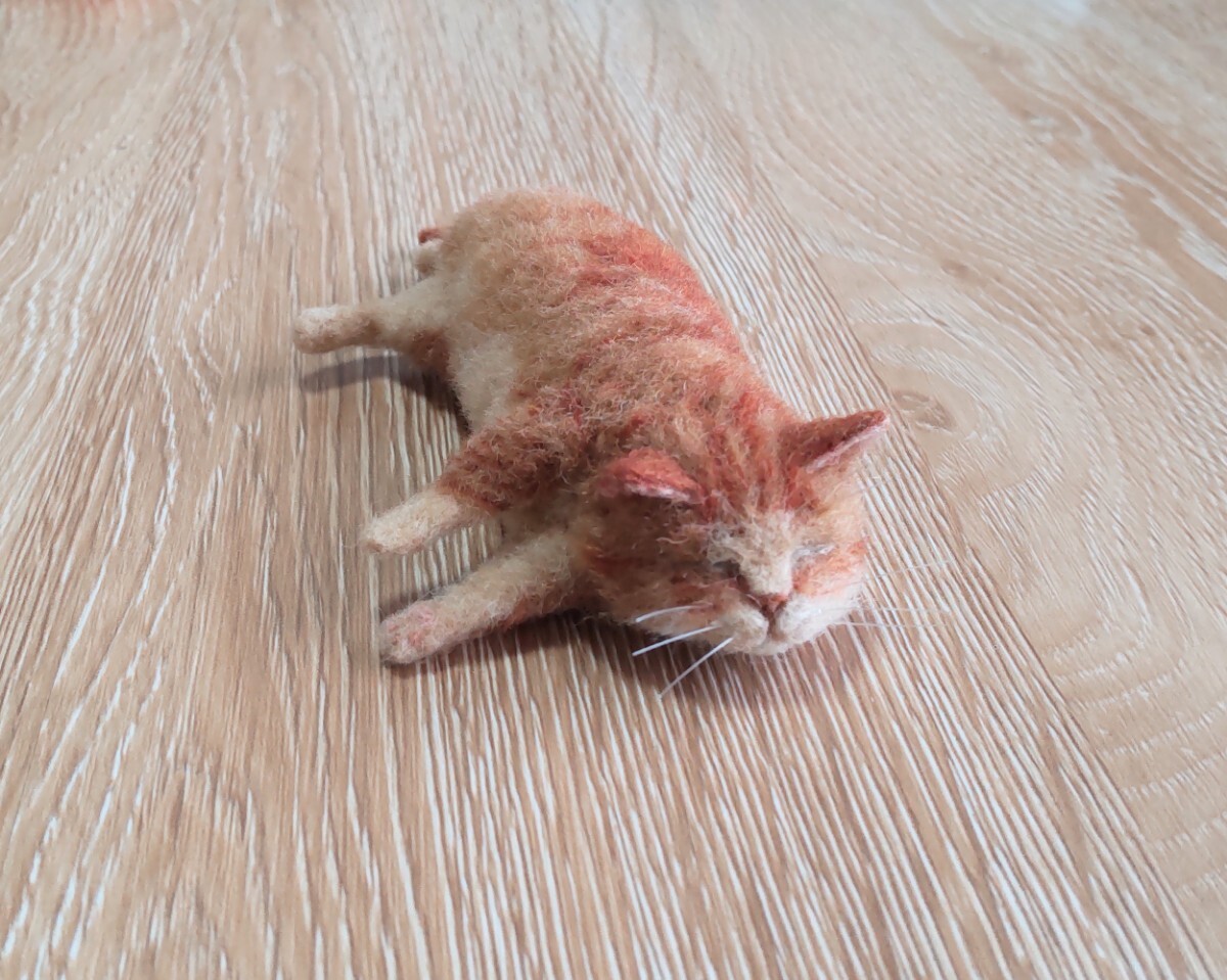 Yahoo!オークション - obu ハンドメイド 羊毛フェルト 猫 ねこ 和猫 ...