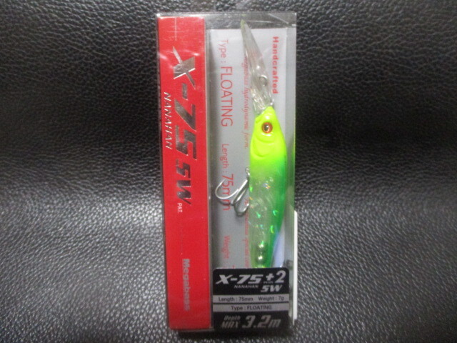 Yahoo!オークション - （F25.5.15）メガバス X+75+2・SW GPスパークリ...