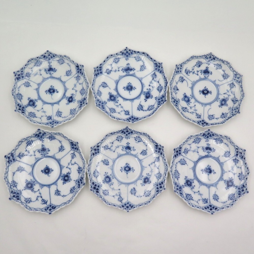 Yahoo!オークション - 1円〜 ロイヤルコペンハーゲン ブルーフルーテッ...