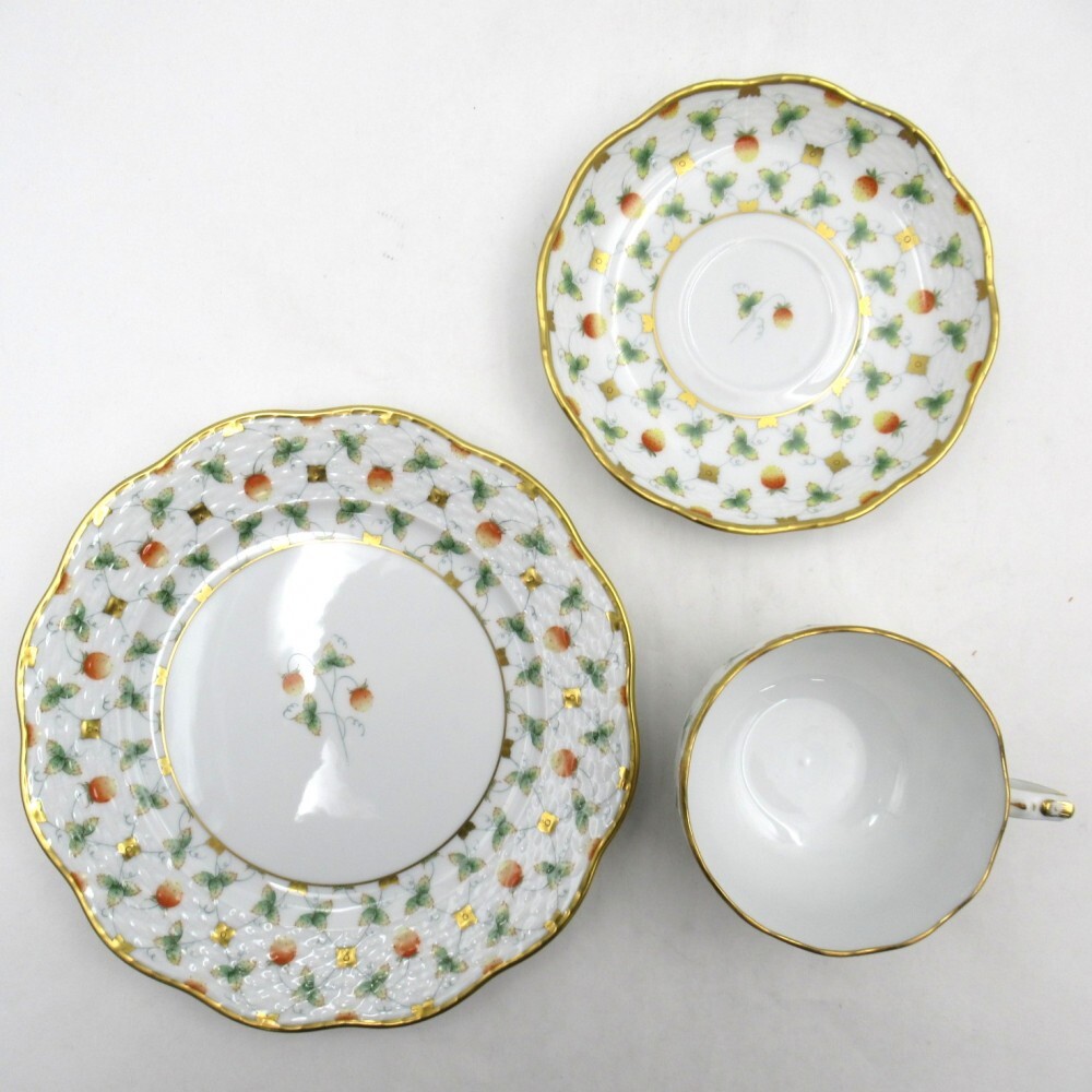 1円〜 HEREND ヘレンド ストロベリーコンポジション FLT カップ/ソーサー/プレート 計3点 トリオ y203-3759944 Y商品(ヘレンド)｜売買されたオークション情報 ...