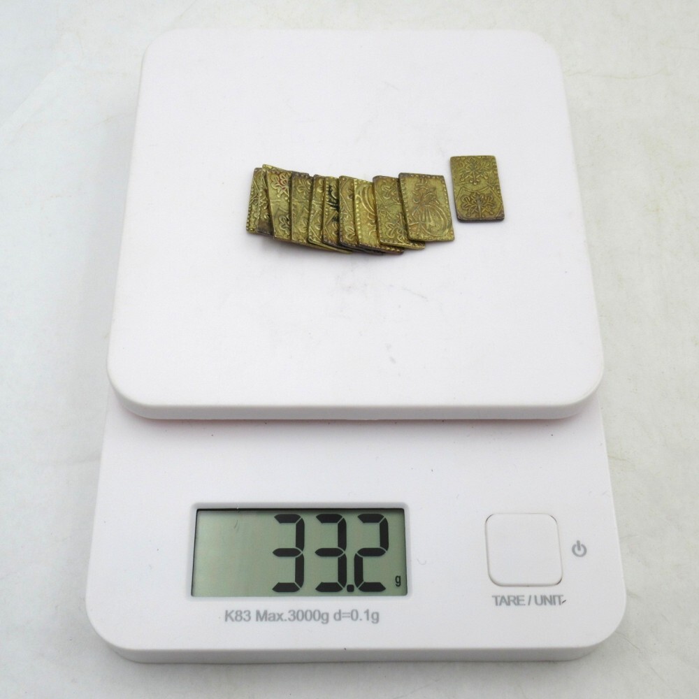 Yahoo!オークション - 1円〜 明治二分判金 総重量 約33g 計11点 おまと...