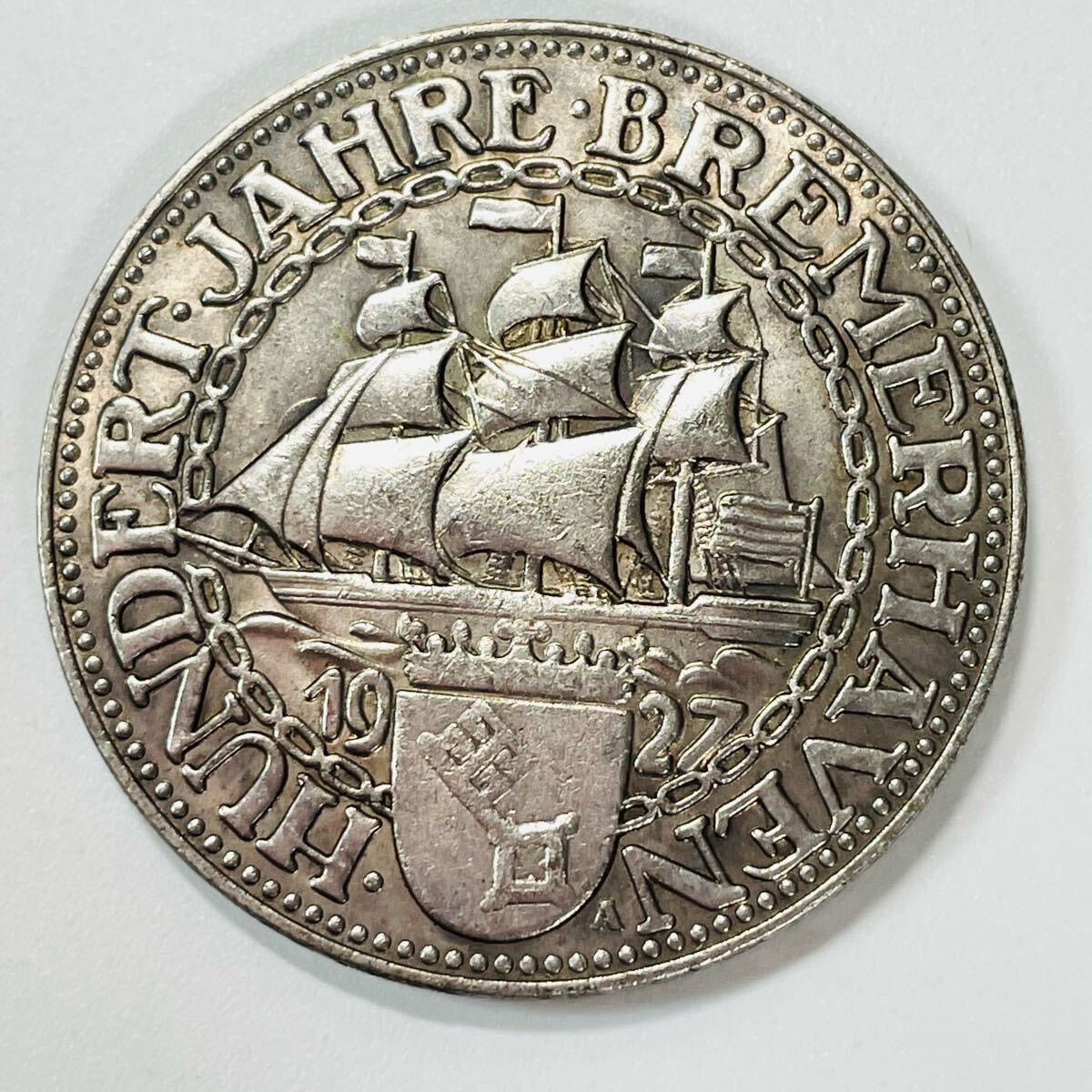 Yahoo!オークション - ドイツ 硬貨 古銭 ブレーメン市 1927年 「自由ハ...