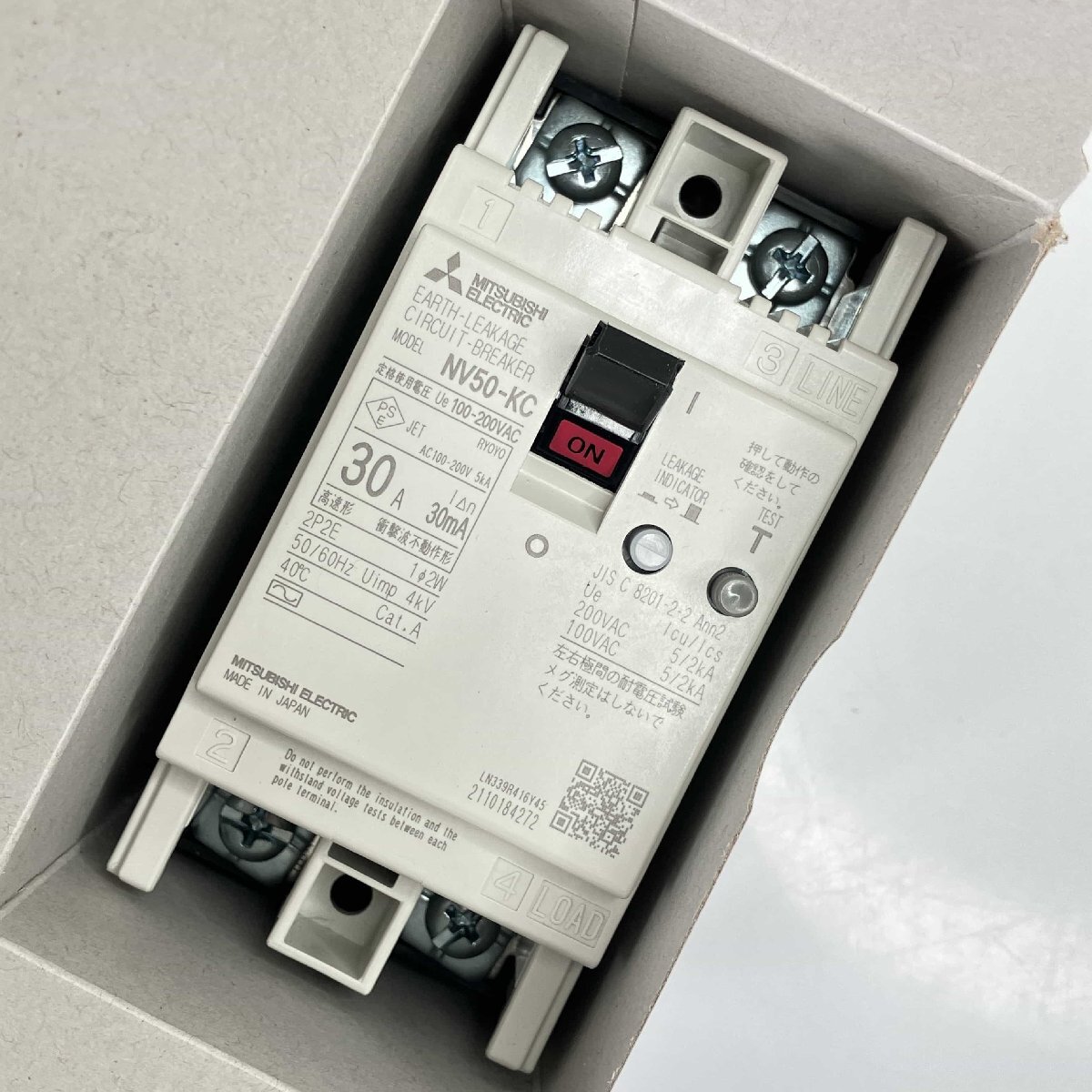 Yahoo!オークション - NV50-KC 2P 30A 低圧遮断器 三菱電機 漏電遮断器...