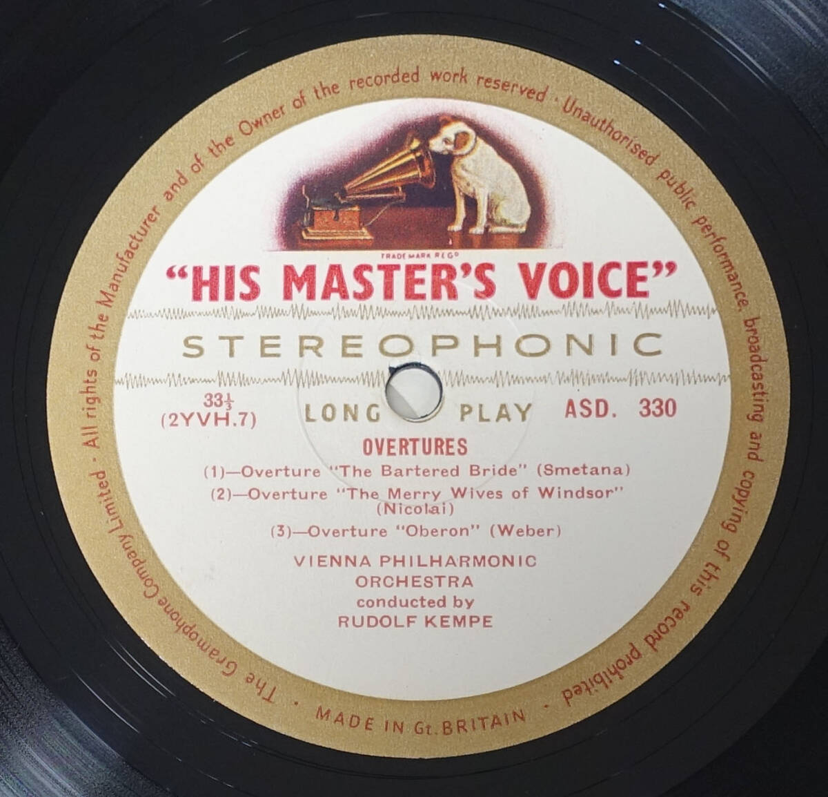 Yahoo!オークション - 極上品 英HMV ASD 330 OVERTURES ルドルフ・ケン...