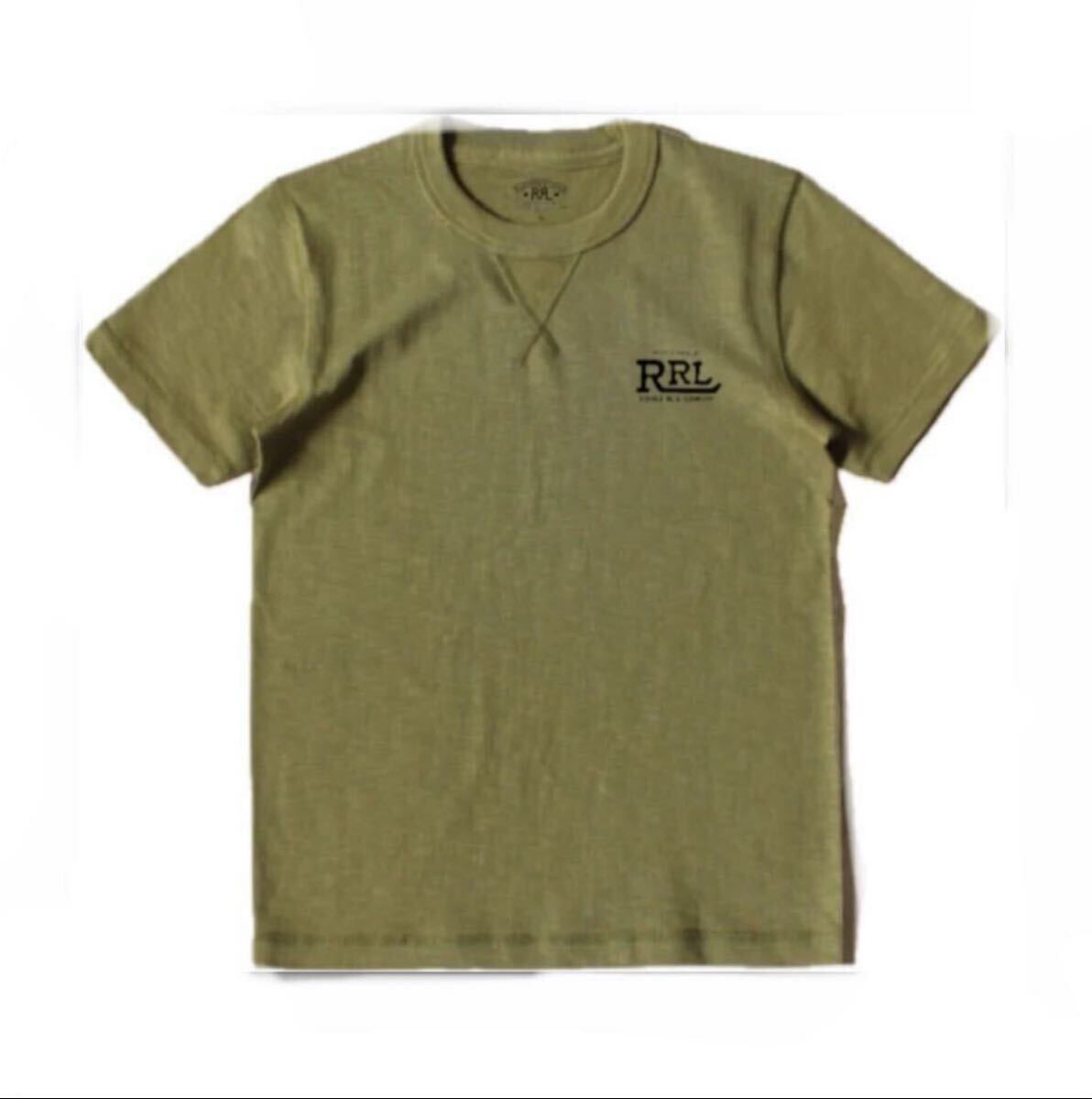 Yahoo!オークション - RRL DOUBLE RL 前V Tシャツ カーキ XXLサイス