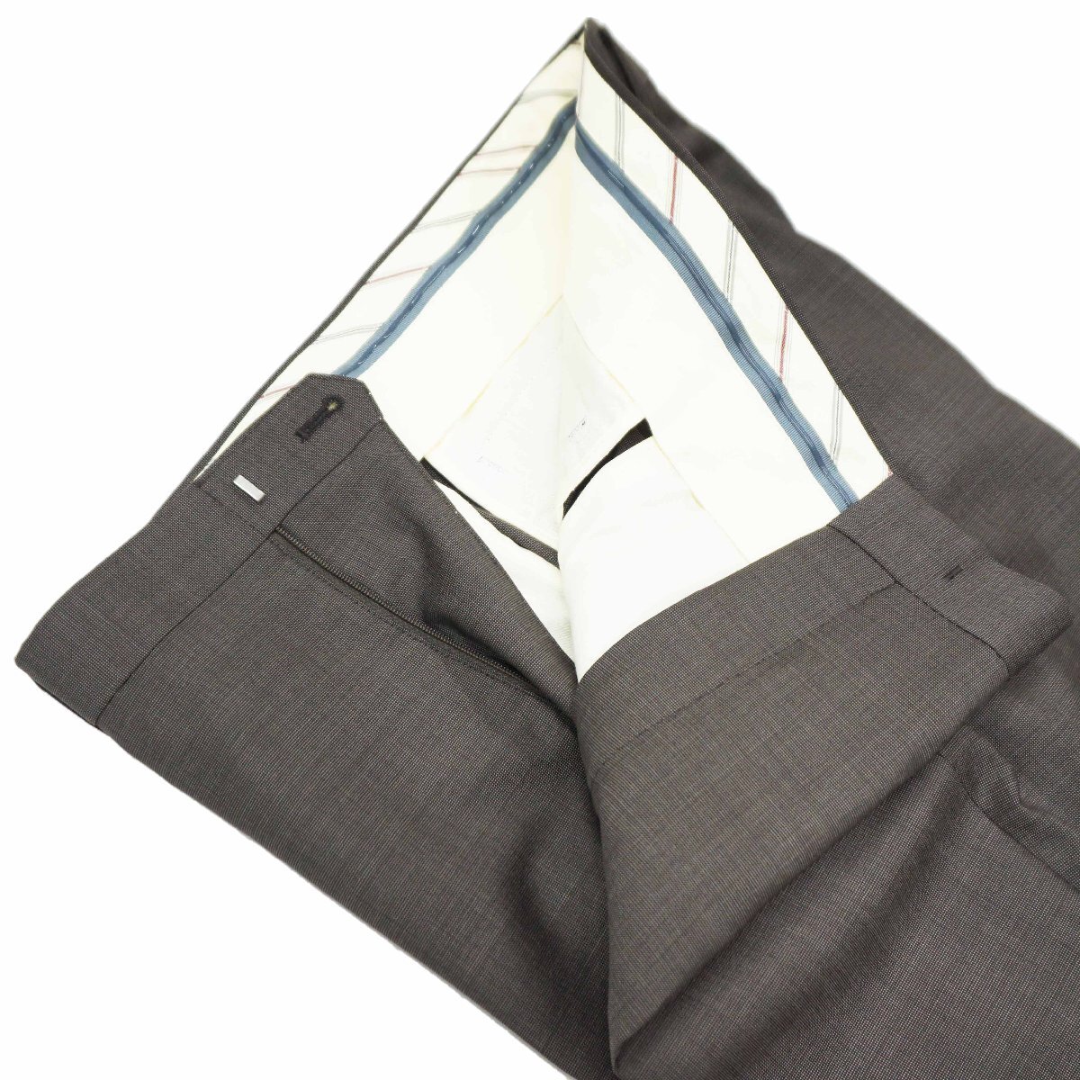 【樂淘letao】日本代購代標第一品牌－【 ロロピアーナ 】伊製生地 春夏スーツ ★ お台場・センターベント ★ ノータックパンツ ★ 茶ピンチェック ★ 毛100％ ★ AB4 165-94-84