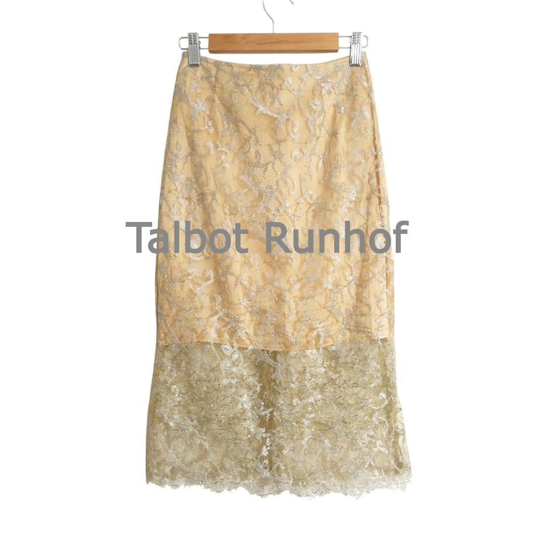 Yahoo!オークション - 美品 Talbot Runhof タルボットランホフ シルク1...