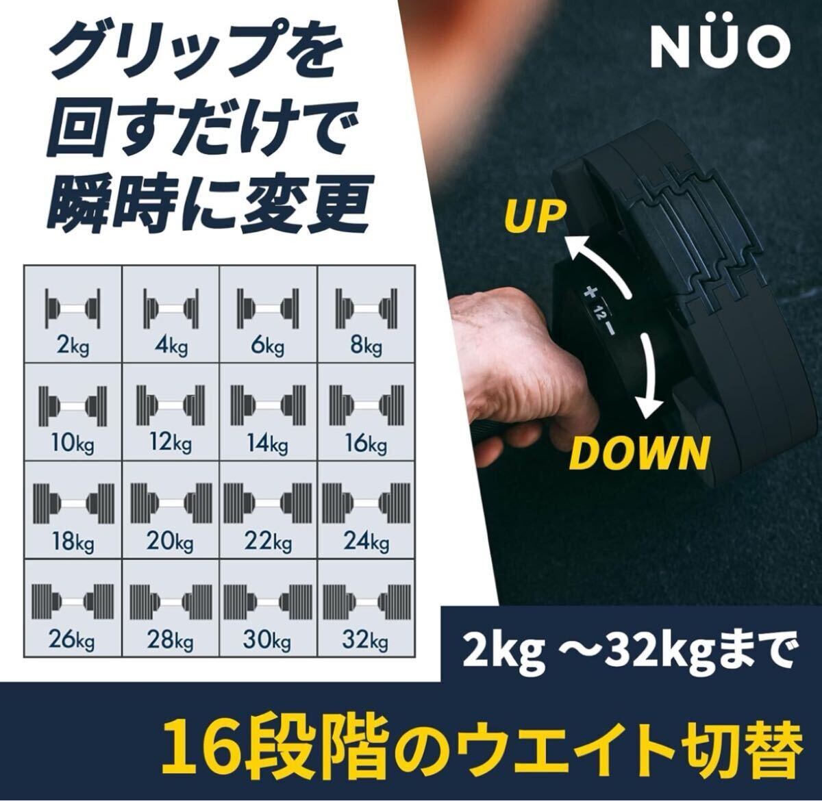 Yahoo!オークション - 2個セット NUO フレックスベル 32kg 2kg刻み 可...