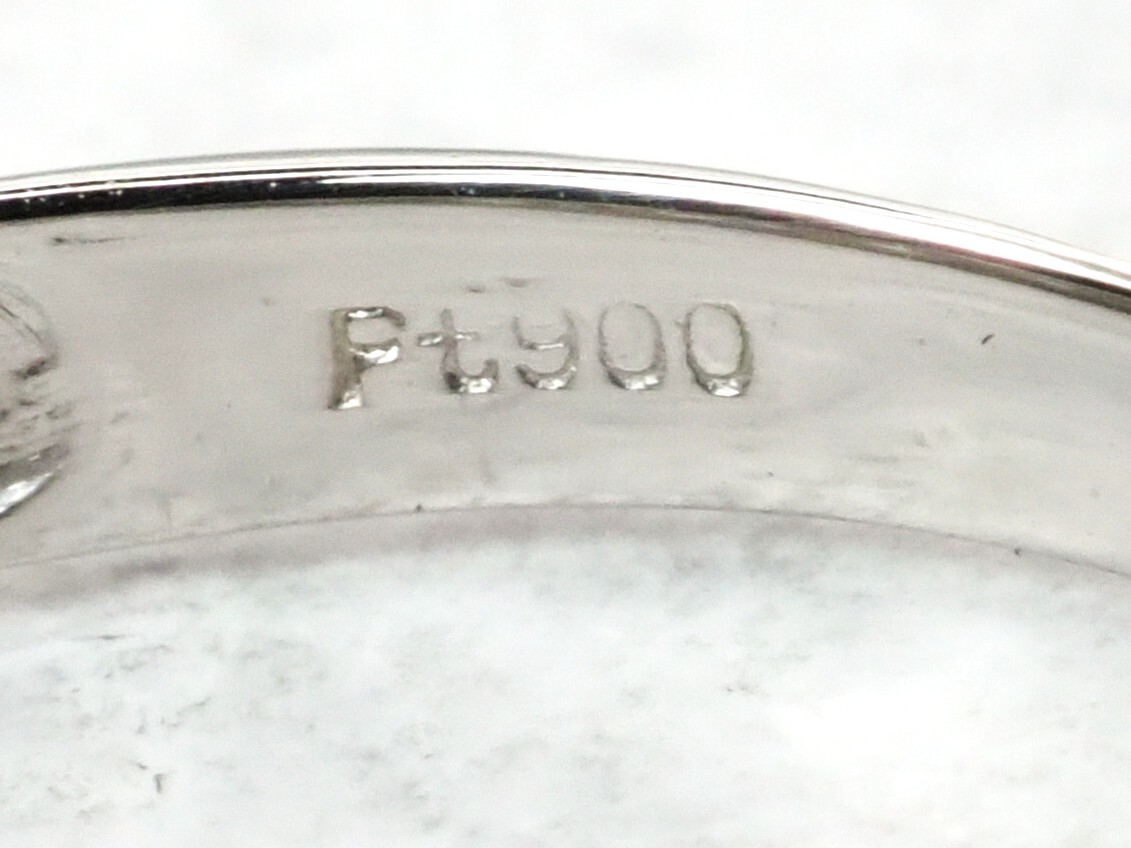 Yahoo!オークション - 【7090A】Pt900 天然ダイヤモンド 5P/1.00ct/4.3...