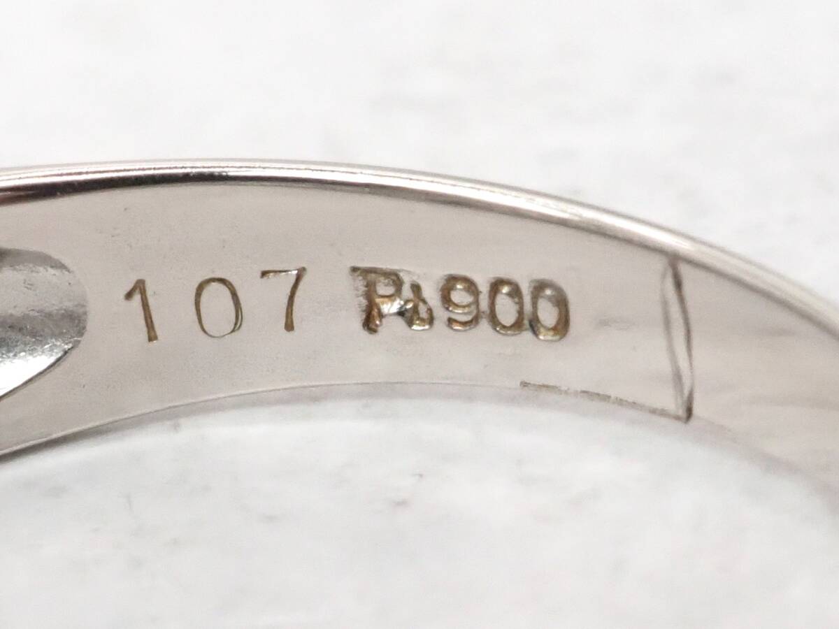 Yahoo!オークション - 【6781E】Pt900 天然ダイヤモンド 5P/1.07ct/5.3...