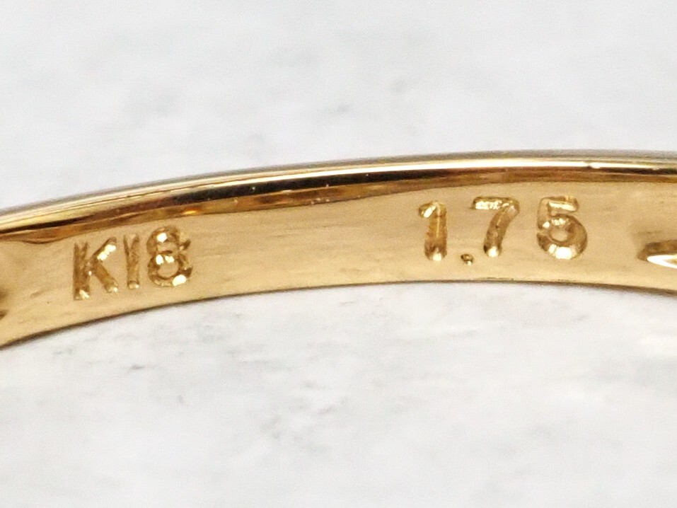 Yahoo!オークション - 【6677A】K18 天然ダイヤモンド 7P/1.75ct/1.86g...