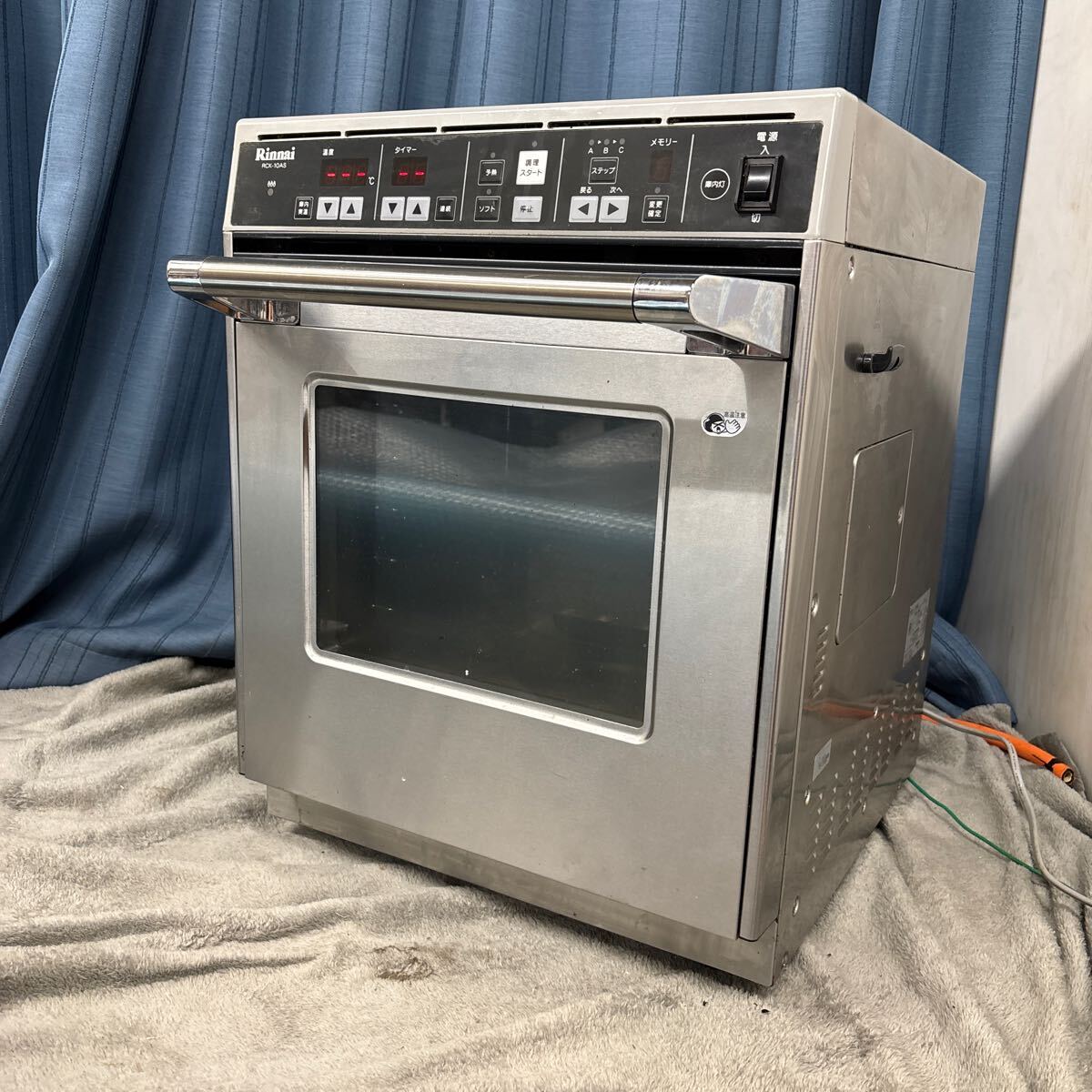 ガス高速オーブン リンナイ 2019年製 100V RCK-10AS W470×D645×H586mm 業務用 LPガス 厨房 厨房機器(中古)のオークション落札情報