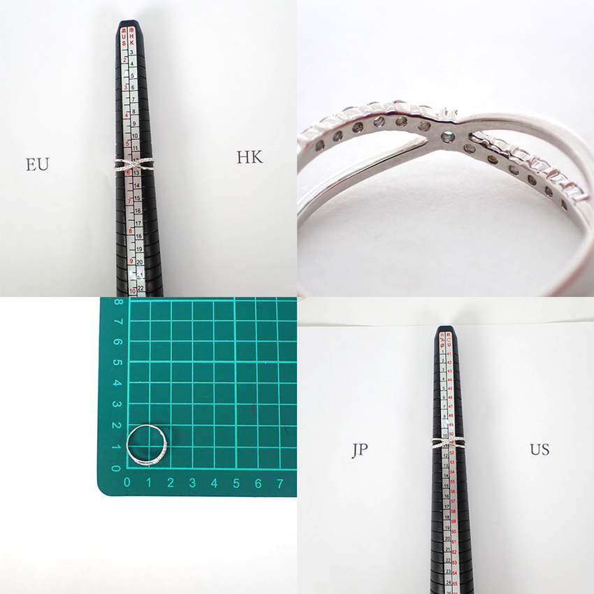 Yahoo!オークション - K18WG ダイヤモンド/0.17ct/リング /11号/g427-4...