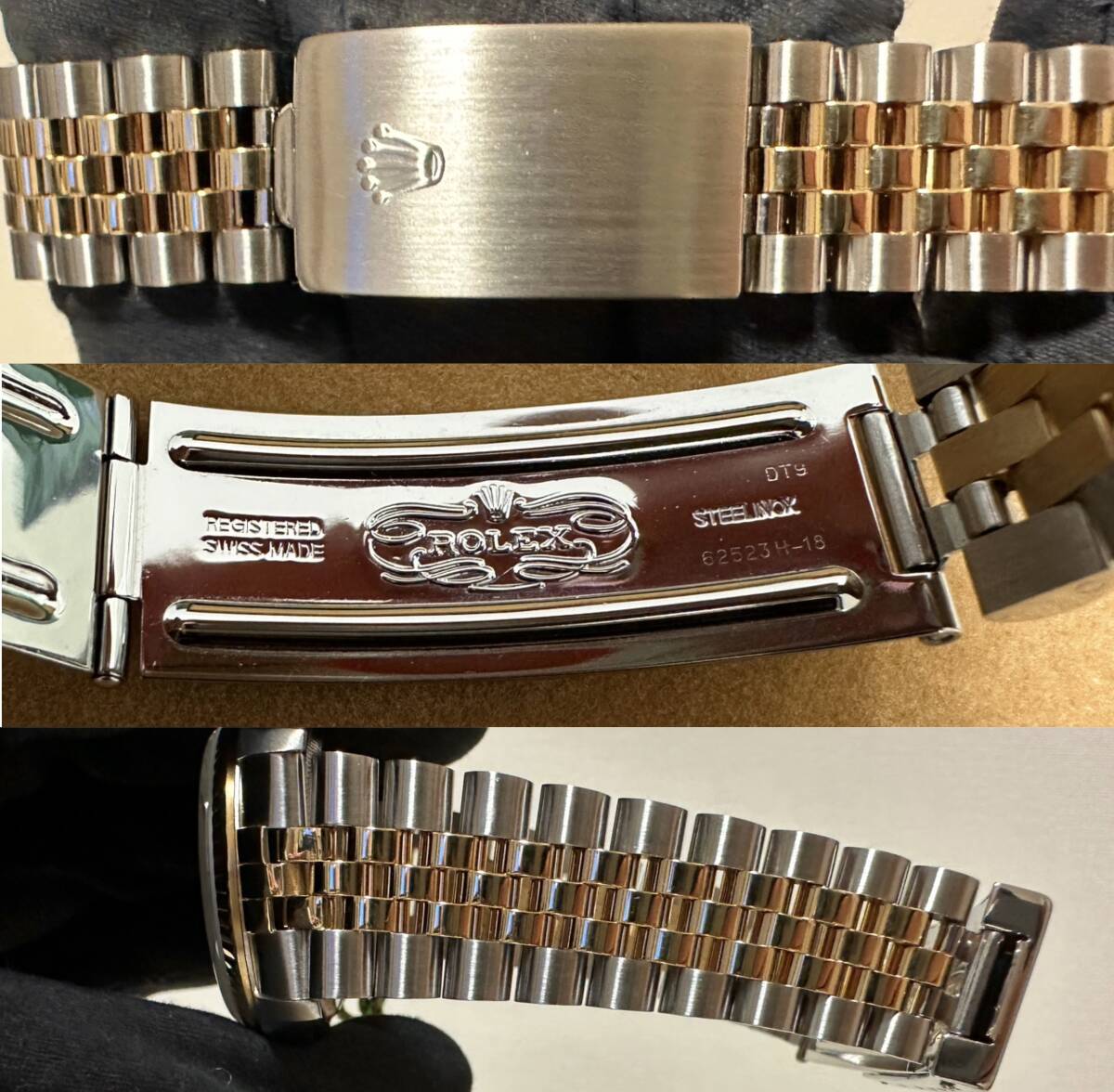 Yahoo!オークション - 美品 本物純正 ロレックス デイトジャスト 16233...