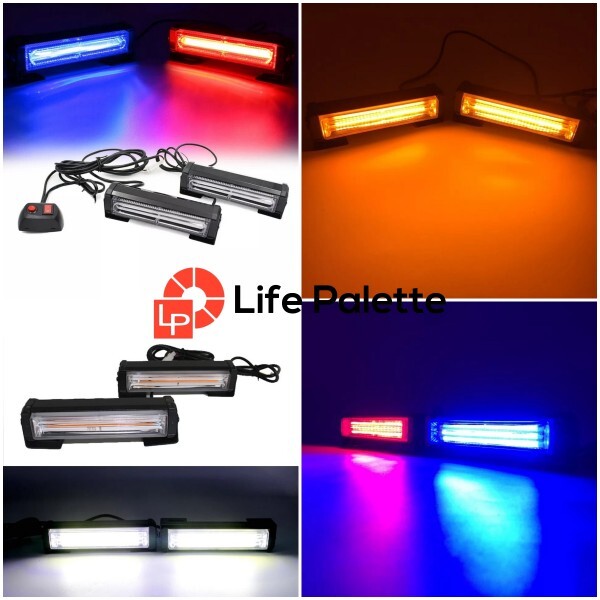 Yahoo!オークション - 大光量 DC12V COB 6LED 2連 ストロボ フラッシュ...