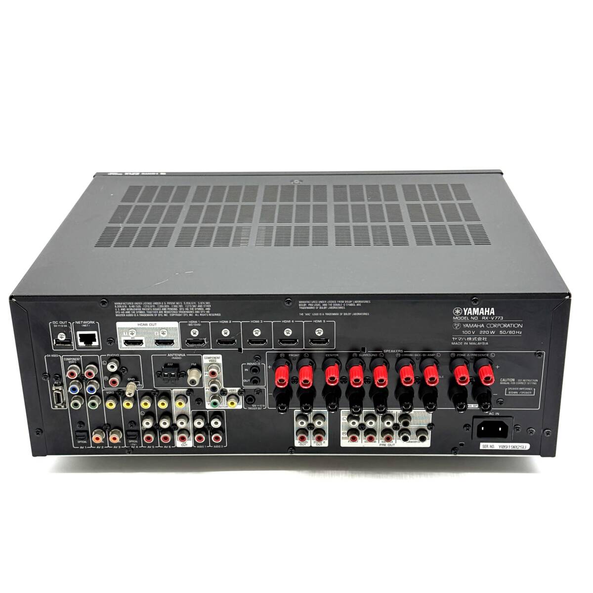Yahoo!オークション - YAMAHA 7.1ch AVレシーバー RX-V773 ブラック
