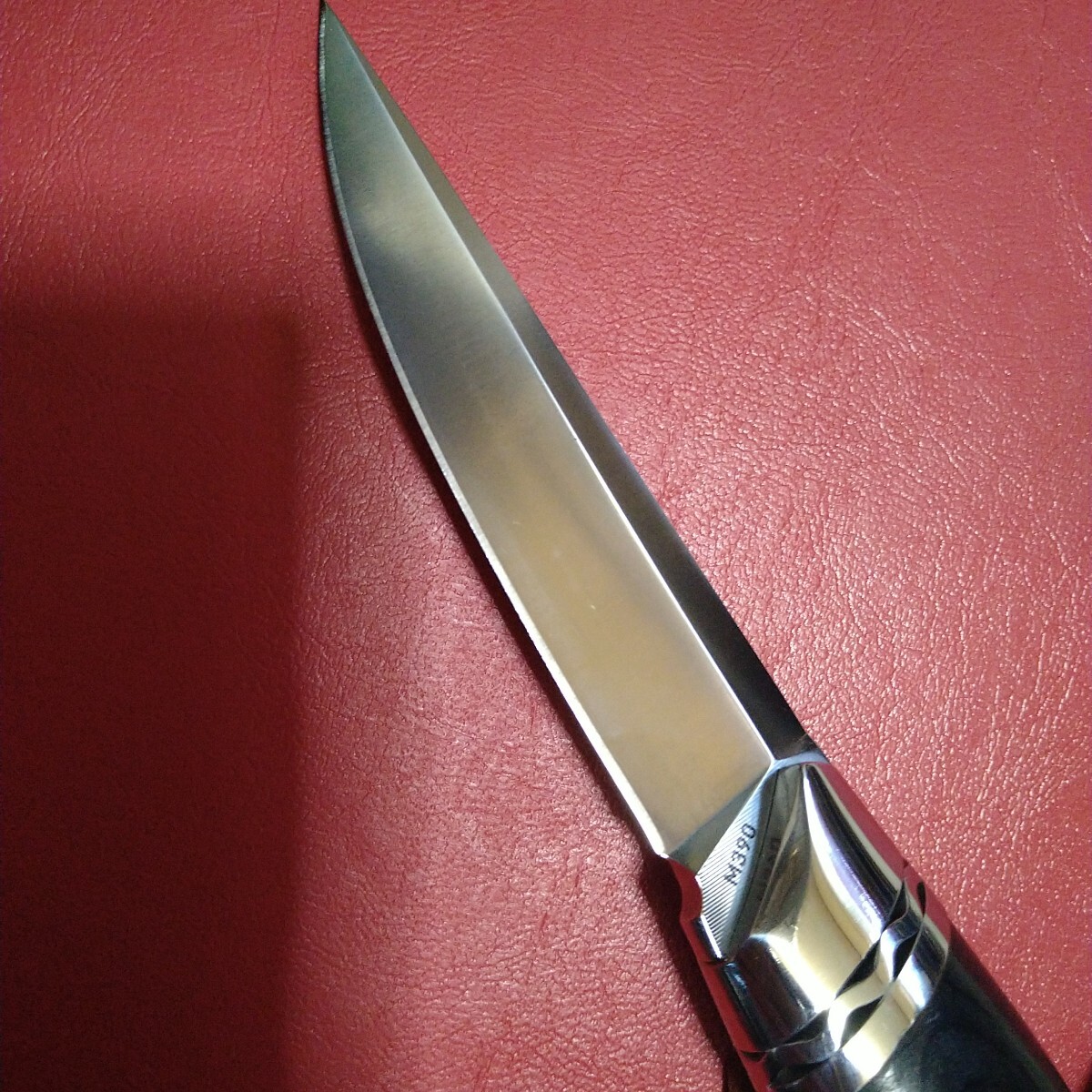 Yahoo!オークション - M390サバイバルナイフ 極厚シルバーブレード薪割...