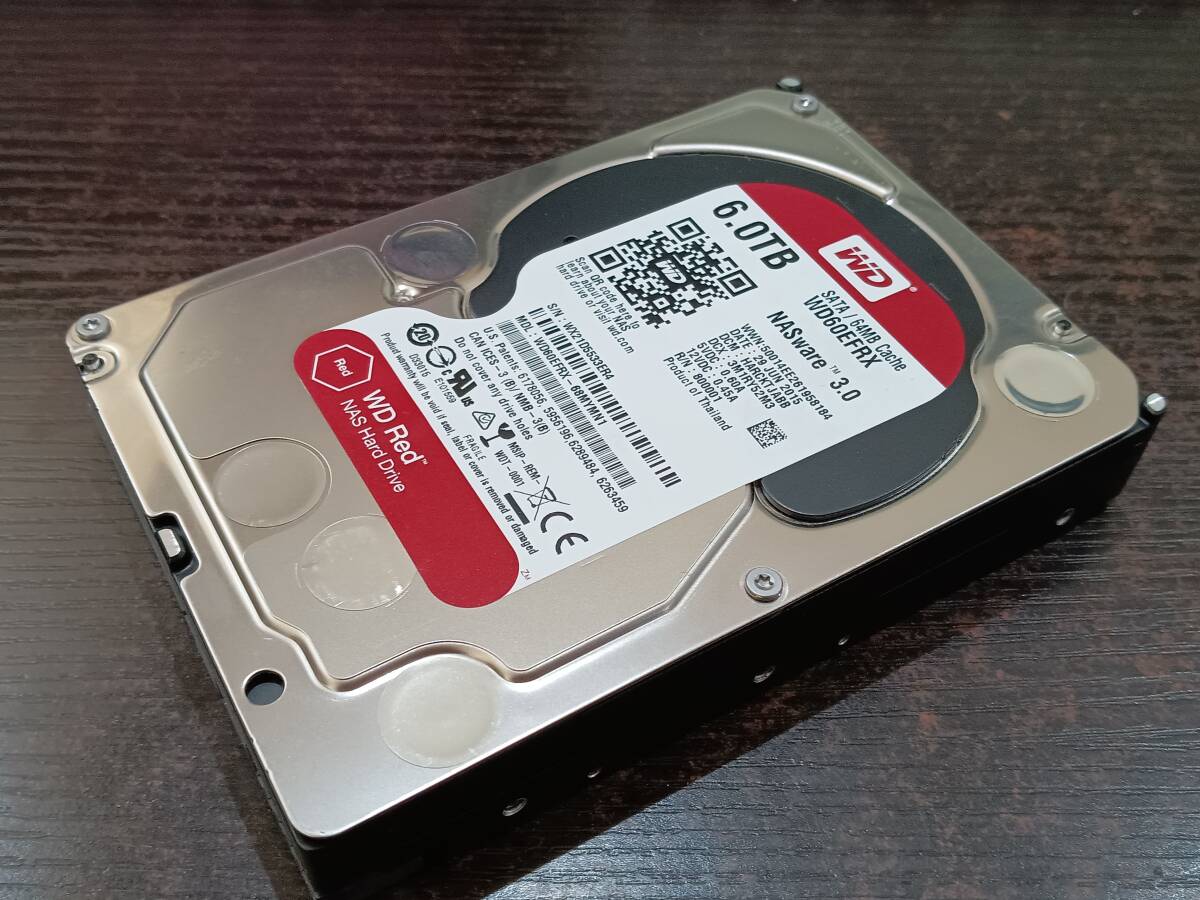 Yahoo!オークション - 【正常表示/動作品】WD Red WD60EFRX [6TB/6000G...