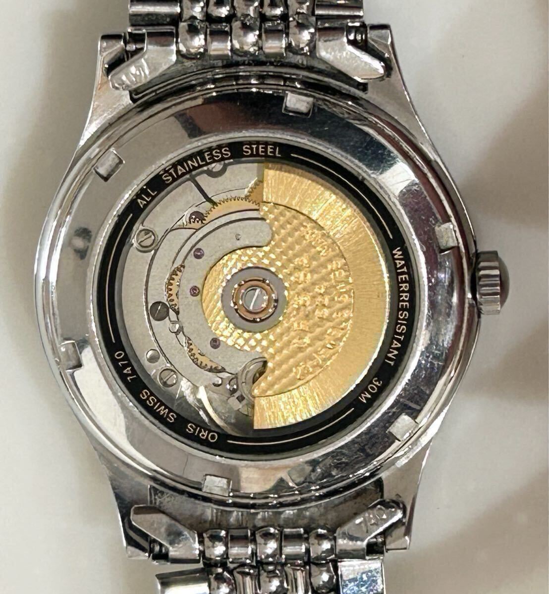 Yahoo!オークション - 1円〜 稼働品 ORIS ポインターデイト AT 自動巻...