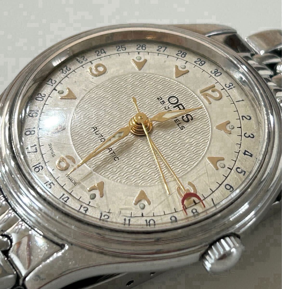 Yahoo!オークション - 1円〜 稼働品 ORIS ポインターデイト AT 自動巻...