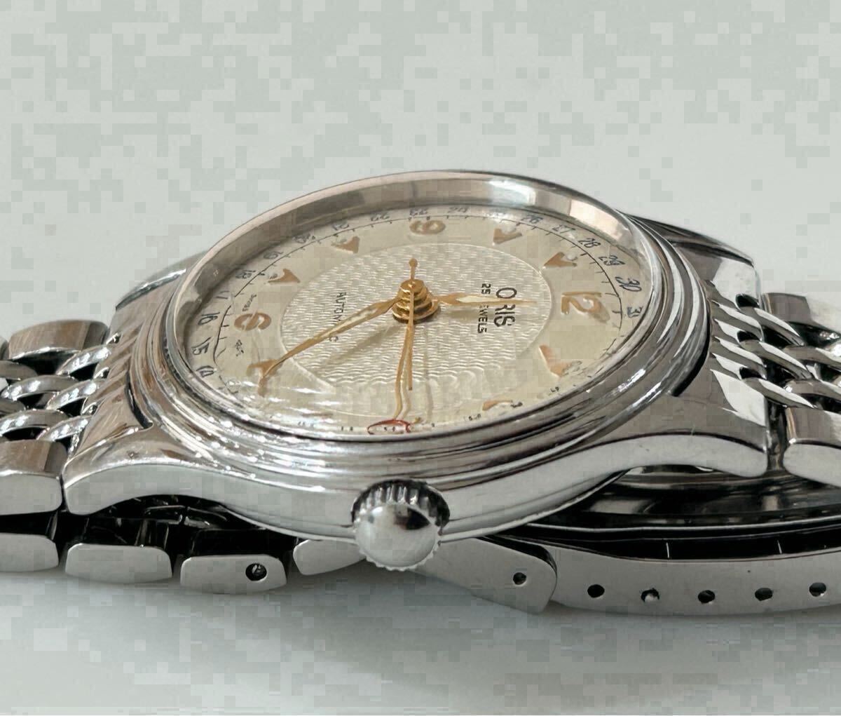 Yahoo!オークション - 1円〜 稼働品 ORIS ポインターデイト AT 自動巻...