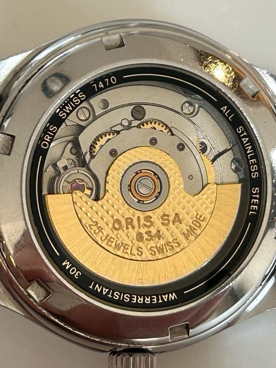 Yahoo!オークション - 1円〜 稼働品 ORIS ポインターデイト AT 自動巻...