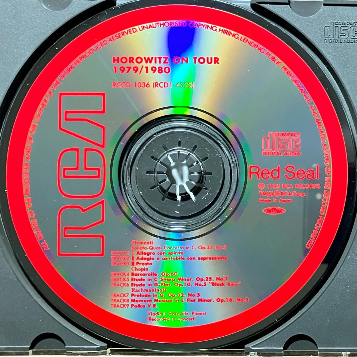 Yahoo!オークション - 【RCCD-1036・RVC初期盤】ホロヴィッツ・オン・...