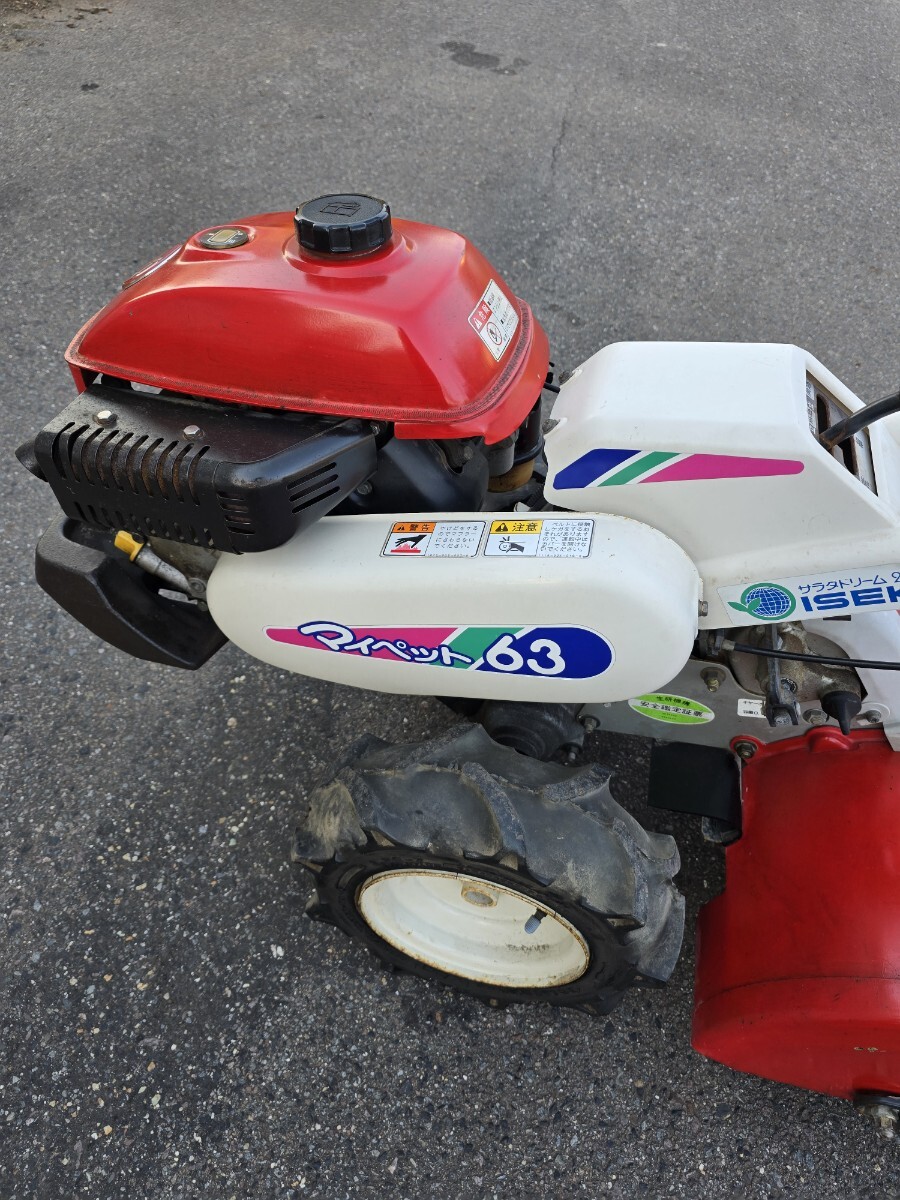 Yahoo!オークション - ISEKI マイペット63 耕うん機 ヰセキ K002 KCR63...