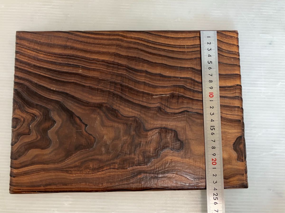 Yahoo!オークション - K206 未使用 秋田杉細工 置き台 一枚板 無垢 花...