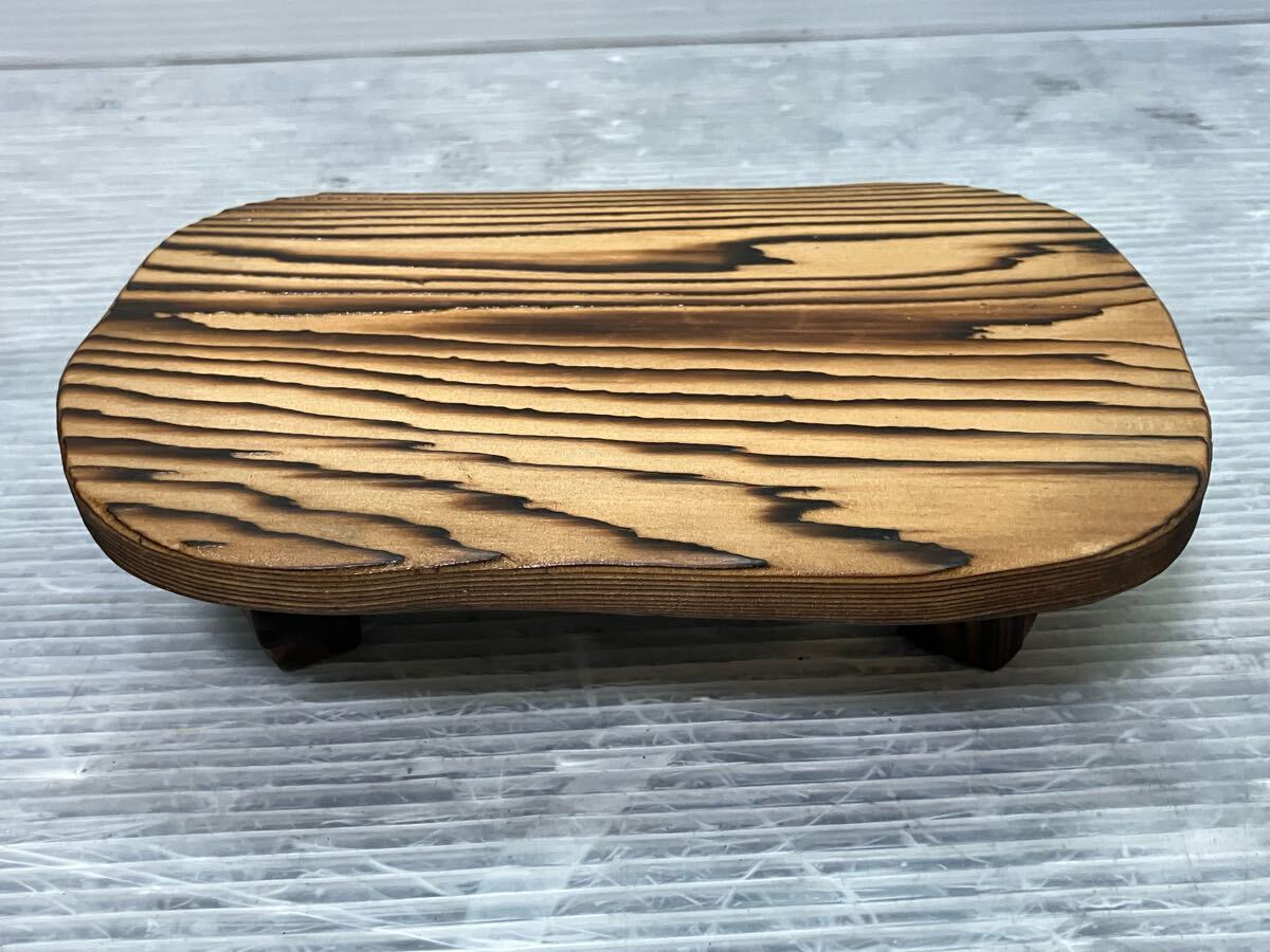 Yahoo!オークション - K276 未使用 秋田杉細工 置き台 一枚板 無垢 花...