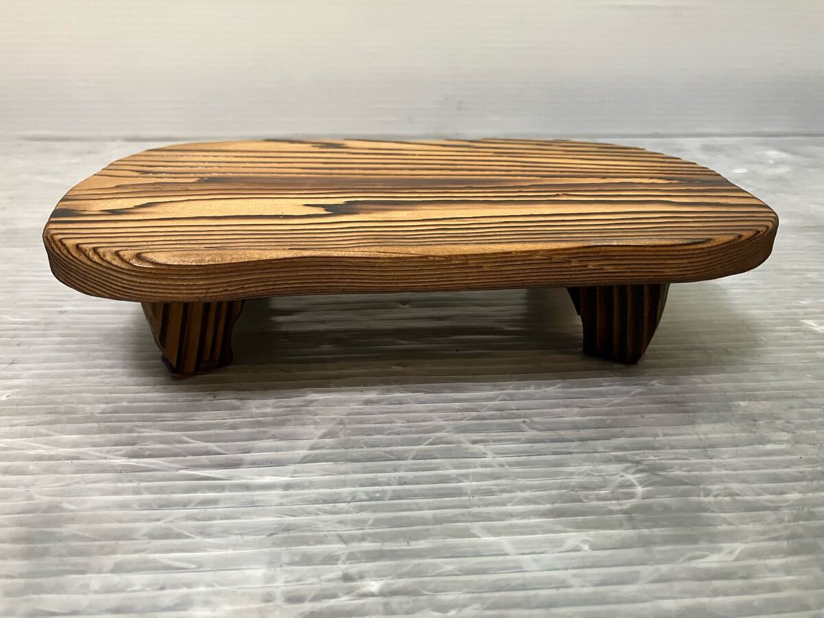 Yahoo!オークション - K276 未使用 秋田杉細工 置き台 一枚板 無垢 花...