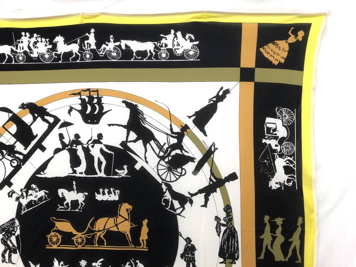 Yahoo!オークション - T05/104 HERMES エルメス 大半スカーフ カレ90 ...