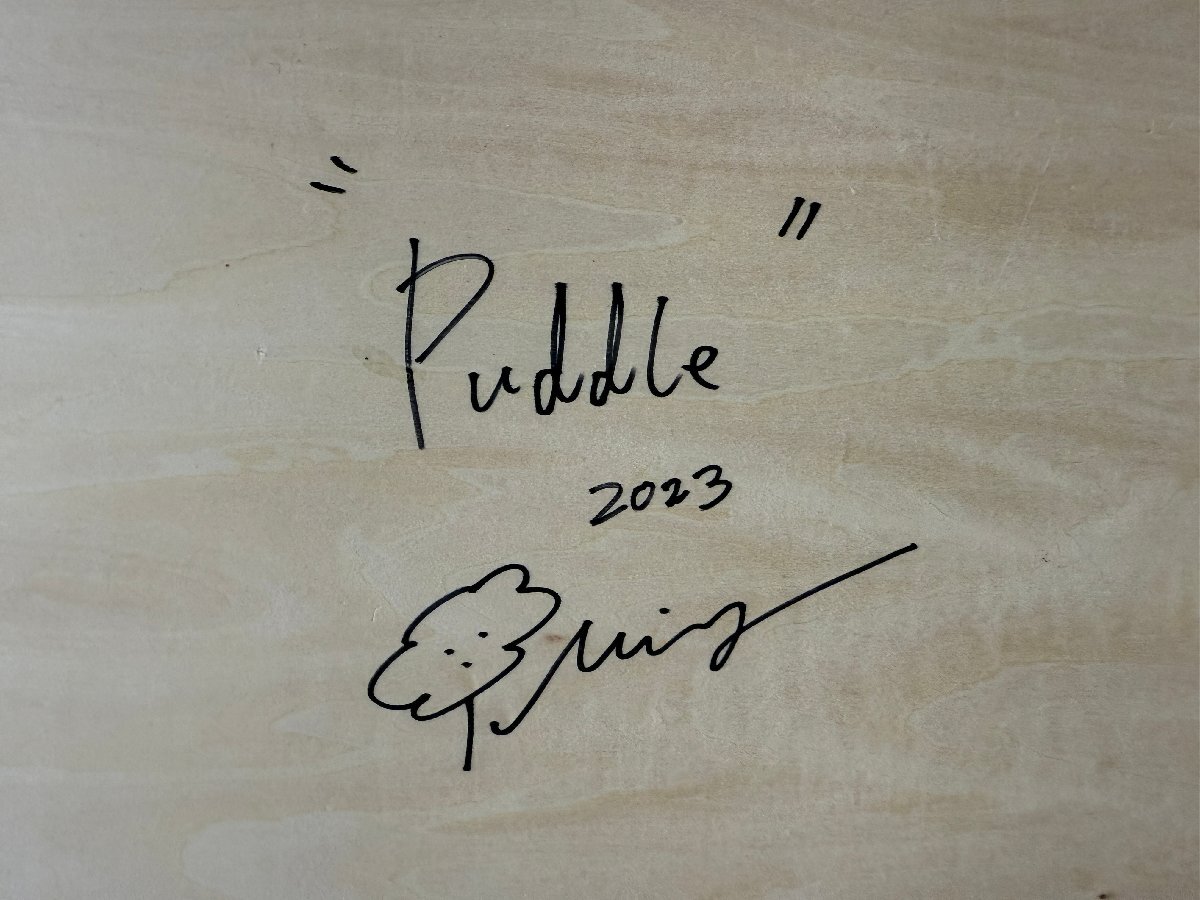 Yahoo!オークション - 【宇美】真作 山田美優 油彩15号 Puddle 原画 オ...