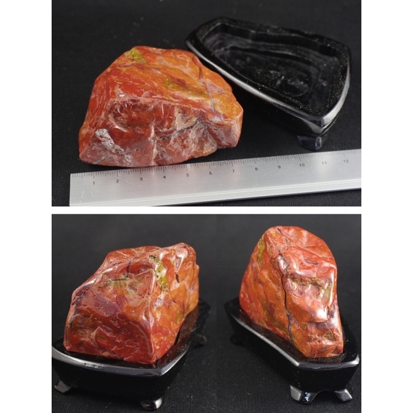 Yahoo!オークション - ジャスパー原石磨き191g 佐渡の赤玉石 /jsp-...