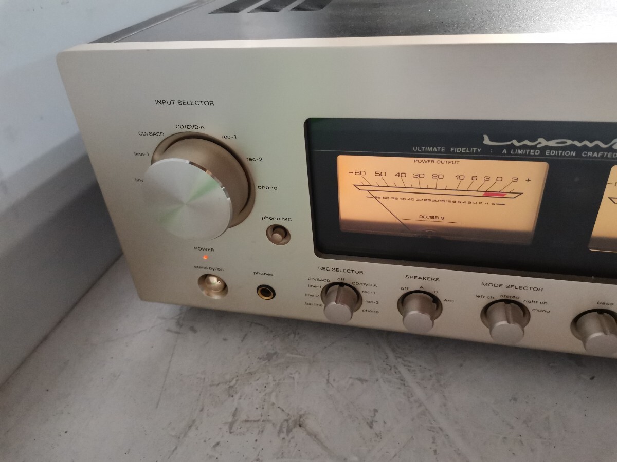 Yahoo!オークション - LUXMAN L-505F 説明書付 プリメインアンプ ジャ...