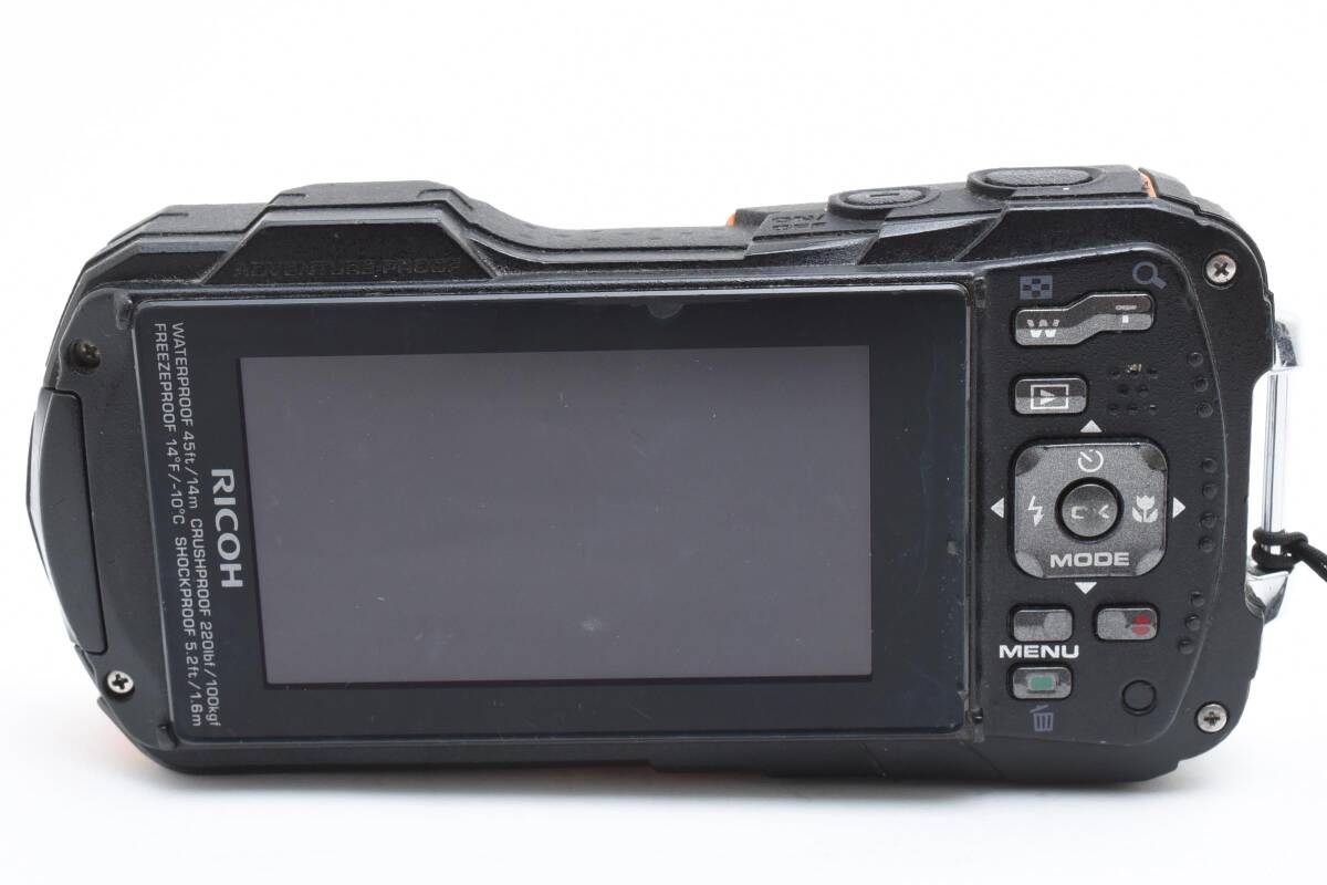 Yahoo!オークション - 【シャッターOK 】RICOH WG-50 オレンジ コンパ...
