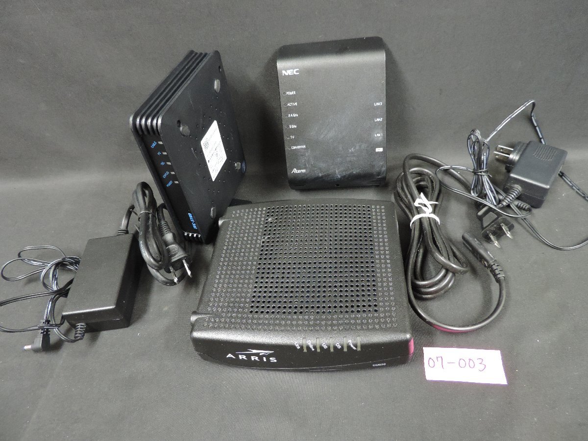 Yahoo!オークション - 07―003 ルーター等 NEC WG1200DM4/ARRIS ...